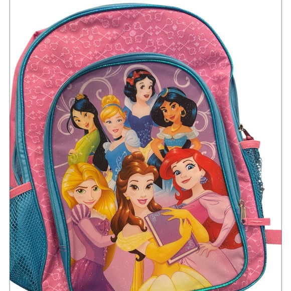 Disney | Accessories | Disney Princess Pink And Teal Backpack | Poshmark